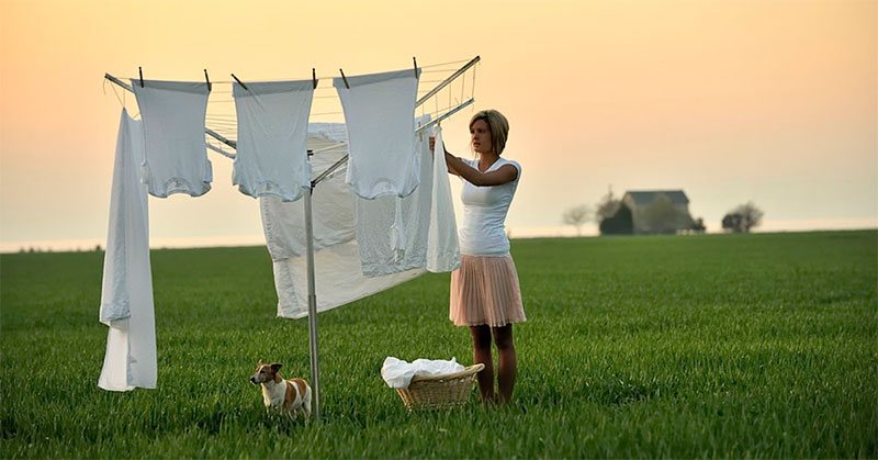Old-fashioned Drying With the Best Rotary Washing Line
